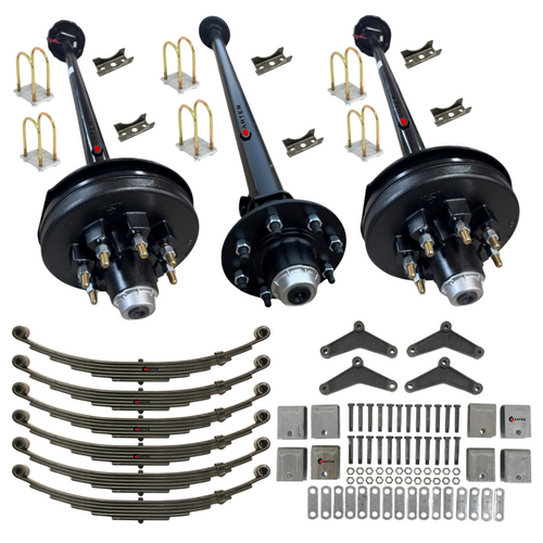 Trailer Parts Unlimited Outlet - 7000 lb Triple Axle Kit with ...