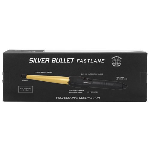 SILVER BULLET - Fastlane Regular Ceramic Conical Iron - Salon Cosmetics