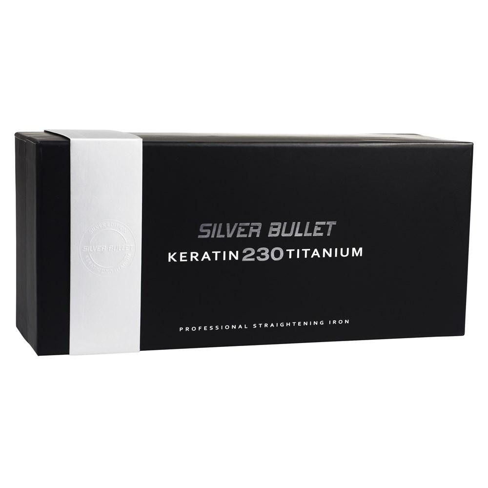 SILVER BULLET - Keratin 230 Titanium Straightening Iron - Silver ...