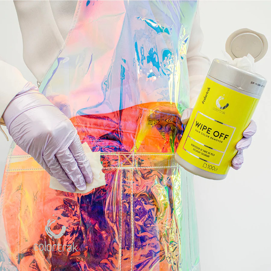 COLORTRAK - Nothing to Hide Vinyl Apron - Cosmic Illusions - Holographic - Salon Cosmetics