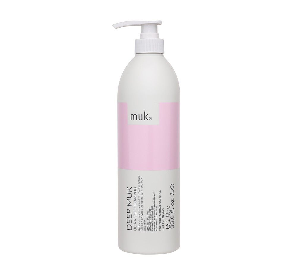 Muk Haircare Deep Muk Ultra Soft Shampoo - 1 Litre | Salon Cosmetics