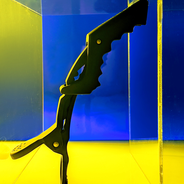 COLORTRAK - Rubberized Jumbo Croc Clip - 4 Pack - Salon Cosmetics