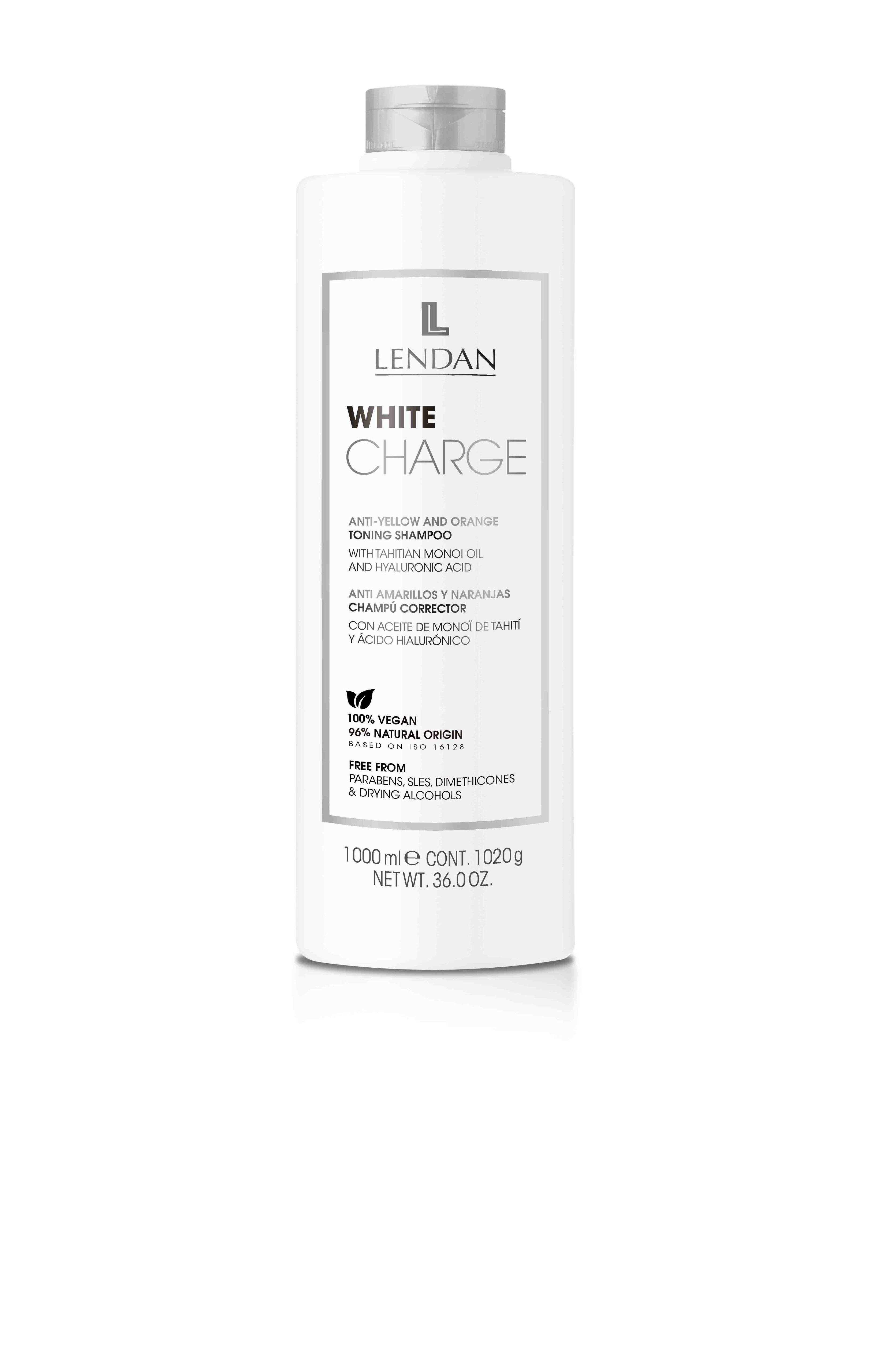 LENDAN - Charge - White Charge Shampoo 1000ml - Salon Cosmetics