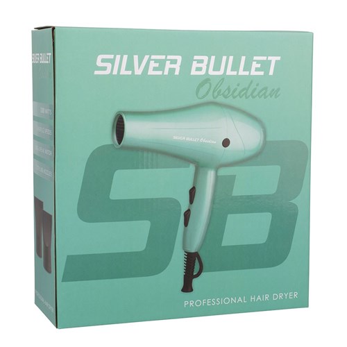 SILVER BULLET - Obsidian Hair Dryer - Aqua - Salon Cosmetics