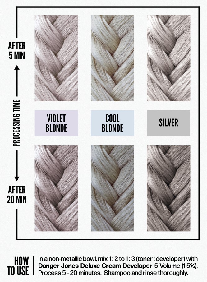 DANGER JONES - Artistic Toner Demi-Permanent Cream Hair Color - Violet ...