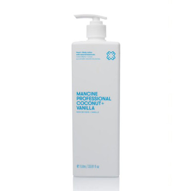 MANCINE - Hand & Body Lotion Coconut & Vanilla 1000ml - Salon Cosmetics