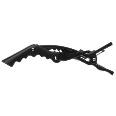 HI LIFT - Pro Alligator Clips Black - 10pc - Salon Cosmetics