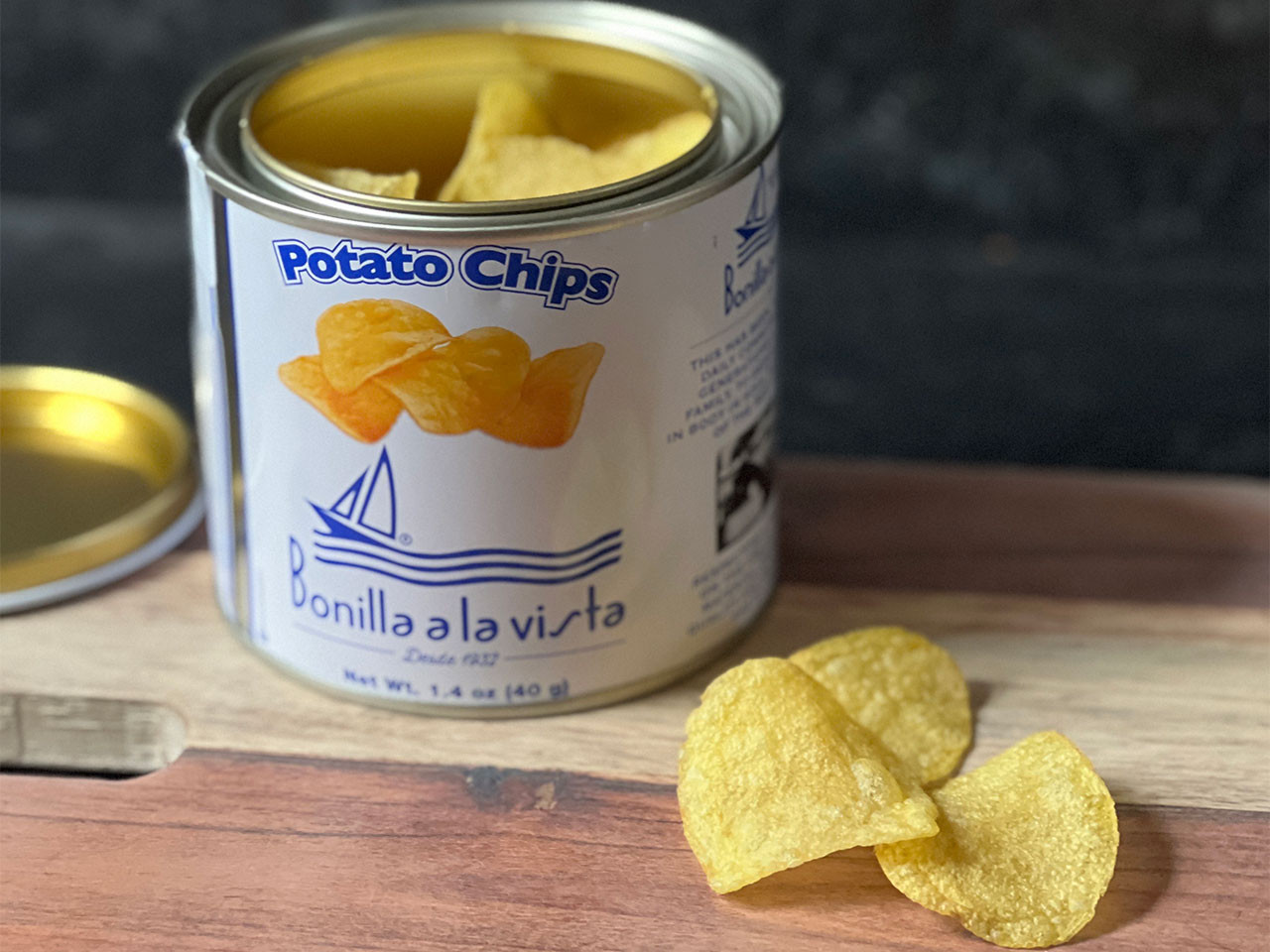 Bonilla Chips Mini Tin - 40g - Formaggio Kitchen