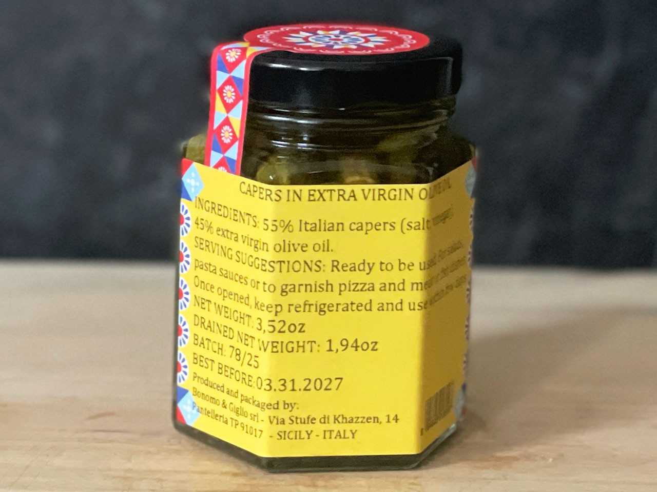 Etimo Capers in Extra Virgin Olive Oil - 100g - Formaggio Kitchen