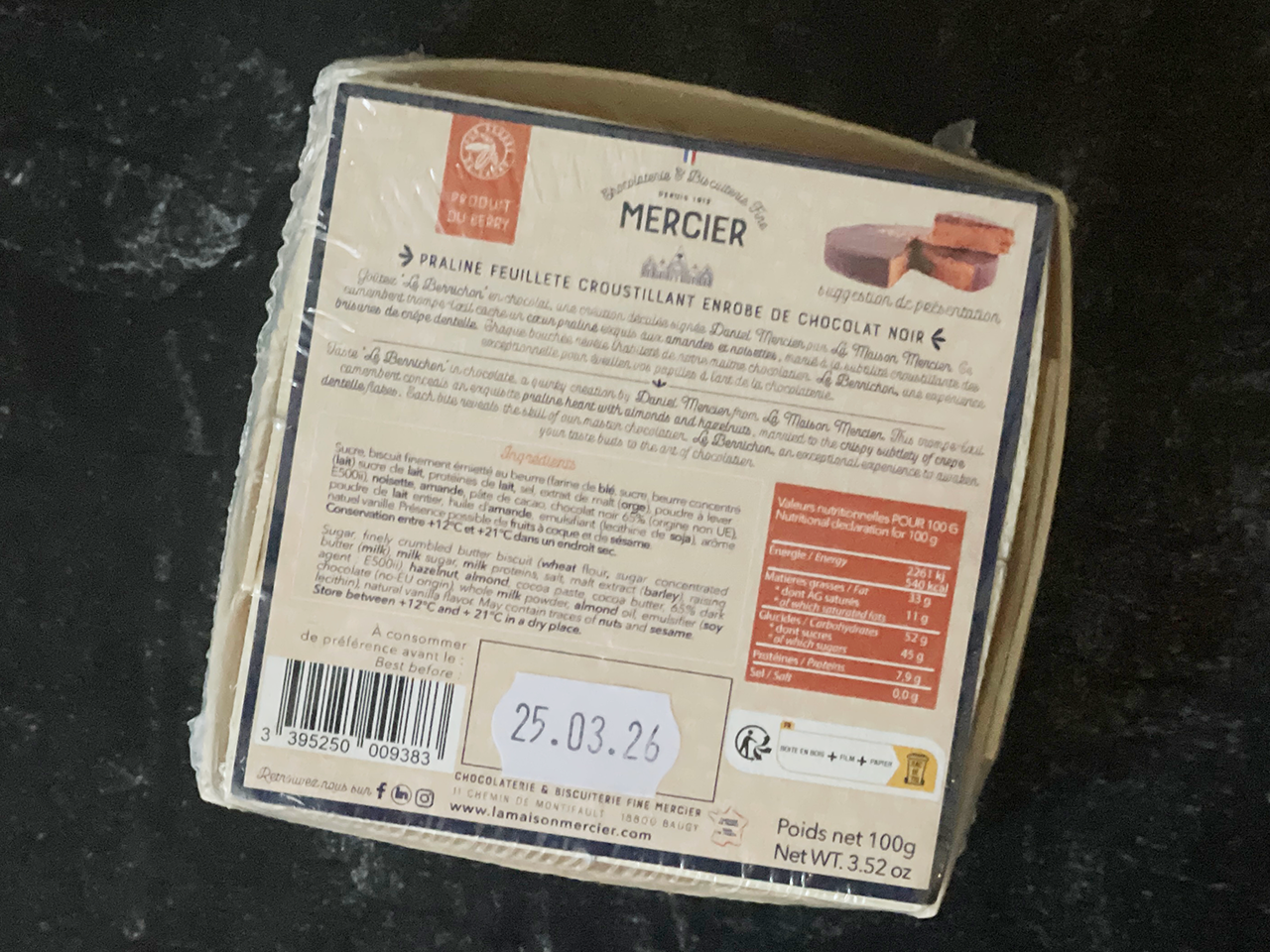 Mercier Mini Chocolate "Camembert" - Formaggio Kitchen