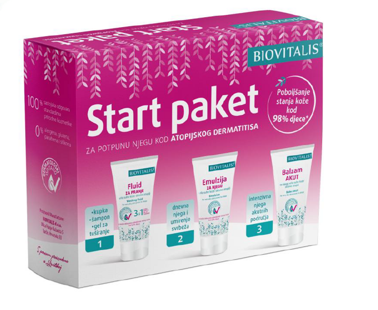 Biovitalis Start Paket za Atopijski Dermatitis | Eljekarna24.hr