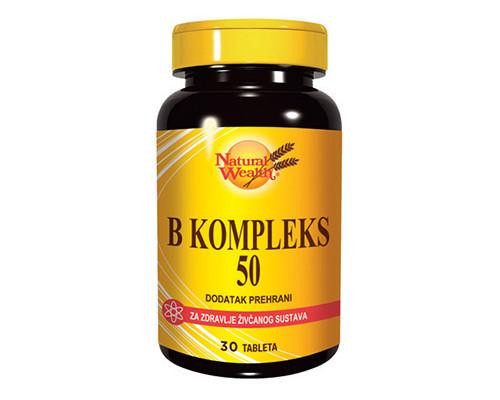 Natural Wealth B komplex 50 tablete | Eljekarna24.hr