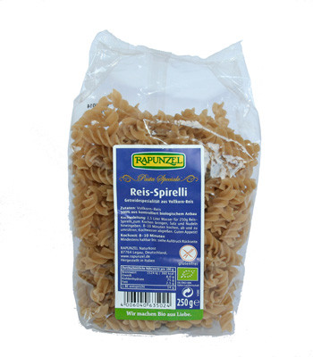 Bio Rapunzel Tjestenina od Rize Spirelli 250g | Eljekarna24.hr