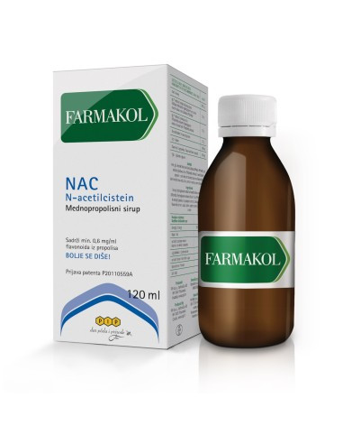 PIP Farmakol NAC sirup 120 ml - eljekarna24