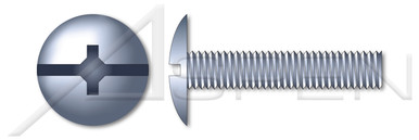 Machine Screws #8-32 X 3/4" Truss Head Steel Zinc Cruciform/Slotted ...