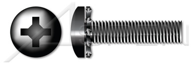 Machine Screws #12-24 X 1/2" Pan Phillips SEMS External Tooth Lock ...