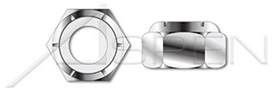 1/4"-20 Hex Nylon Insert Stop Lock Nuts, NTU Heavy Thin Series, AISI ...
