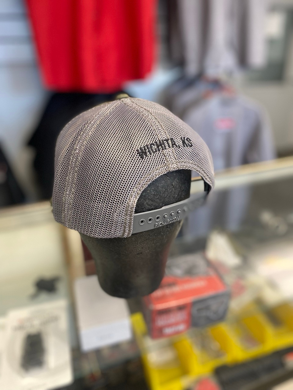 Big Dog "Fremont" Trucker Hat, Etched Faux Leather BDM Logo