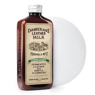 Straight Cleaner No. 2 - Premium Leather Cleaner with Applicator Pad