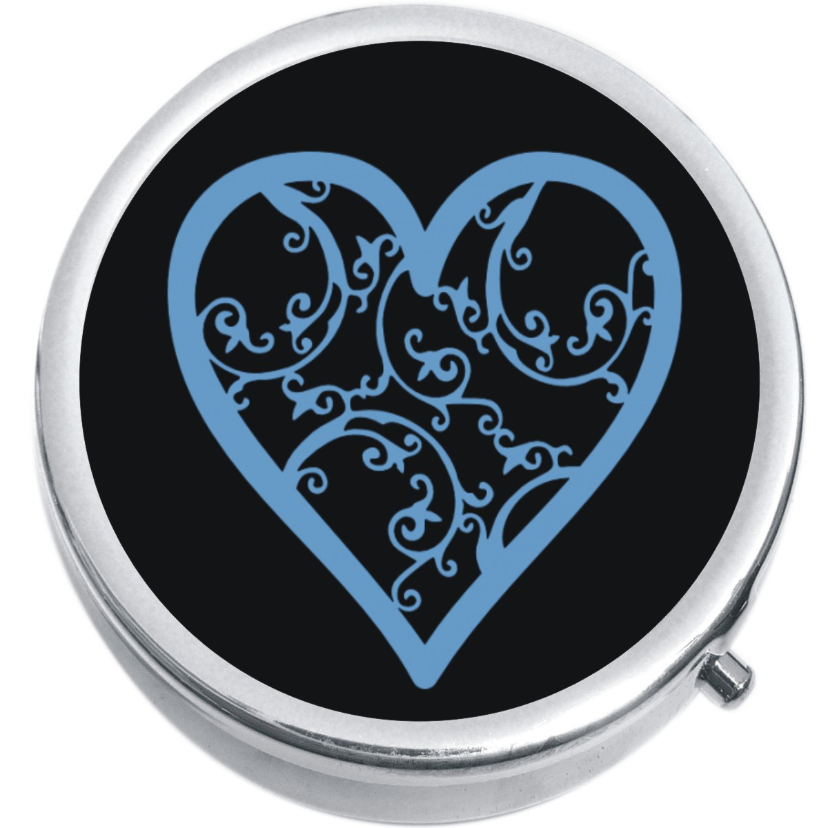 Blue Heart Pill Box