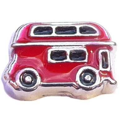 Double Decker Bus Floating Locket Charms
