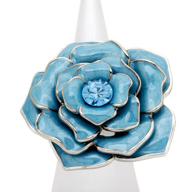 Blue Rose Ring