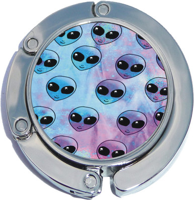 Alien Heads Foldable Purse Hanger