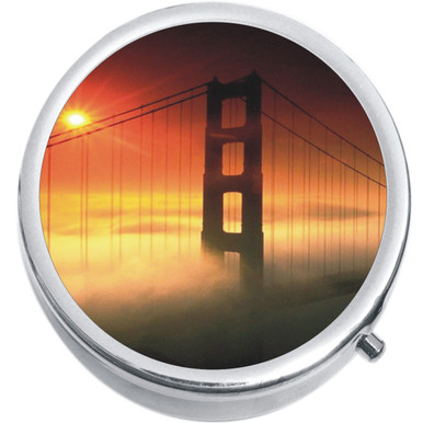 Gate Bridge Fog Medical Pill Box