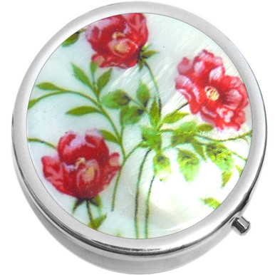 Red Roses Medical Pill Box
