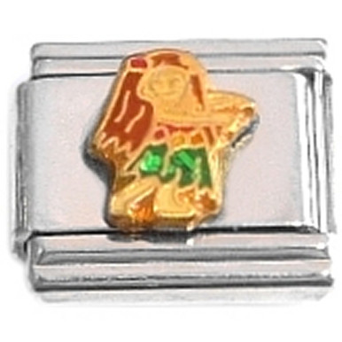 Luau Hula Girl Italian Charm