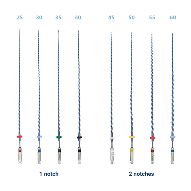Control Cut Rotary Flex 80 mm Files - ISO 025-060 - 8 pack