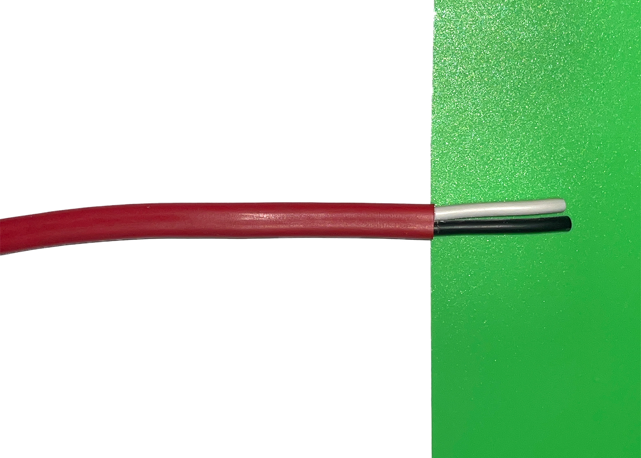 2 WIRE CABLE 14G RED SLEEVE w/Insulation Rubber Jacket - Mustang Enterprise
