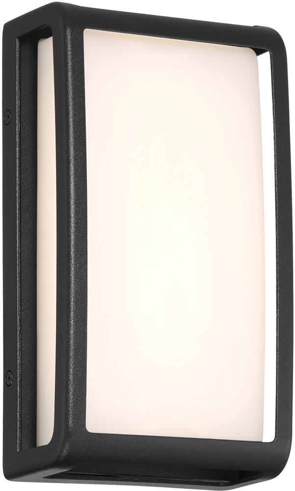 Access 20024LEDDMG-BL/ACR Montana Modern Black LED Exterior Lamp Sconce ...