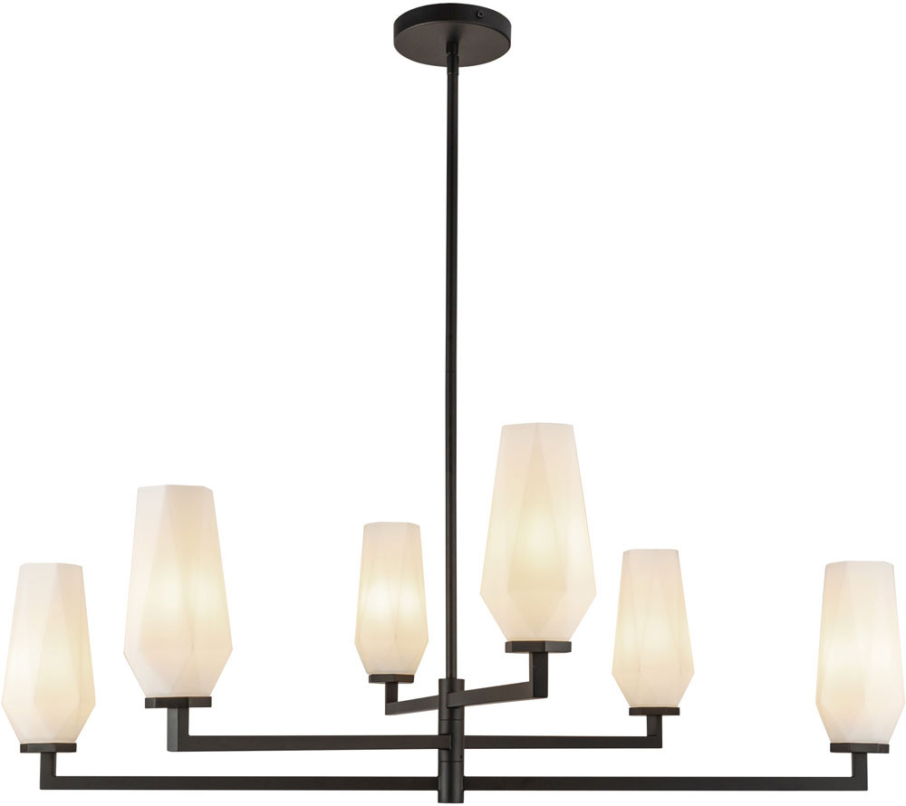 Alora Mood FM424512BGOP Krysta Contemporary Brushed Gold Ceiling Light ...