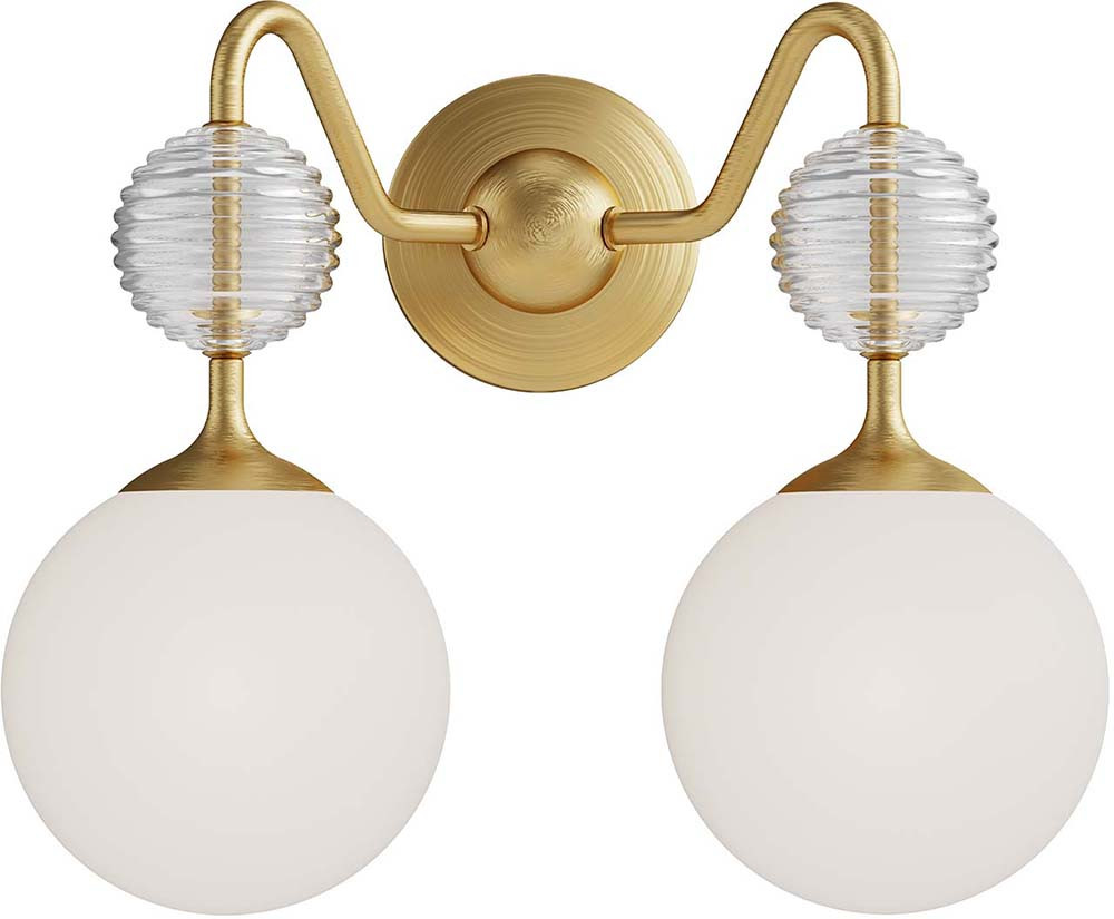 Alora Mood SF415308BGOP Celia Contemporary Brushed Gold Overhead ...