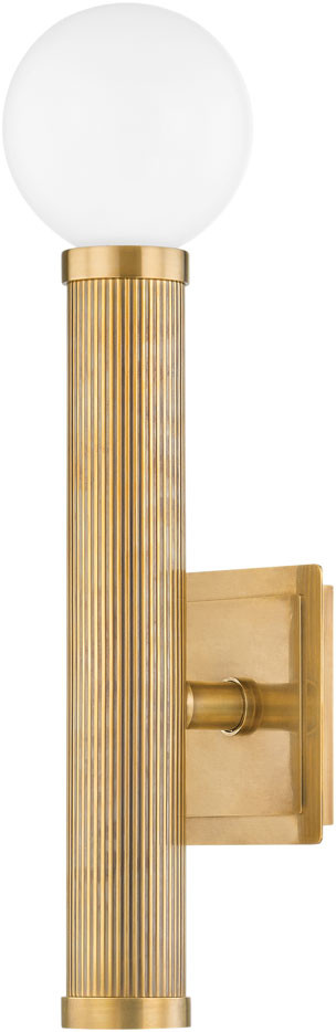 Corbett 458-01-VB Ares Contemporary Vintage Brass LED Wall Sconce ...