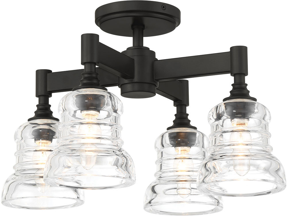 Crystorama GRG-1040-AG Gregory Contemporary Aged Brass Mini Ceiling ...