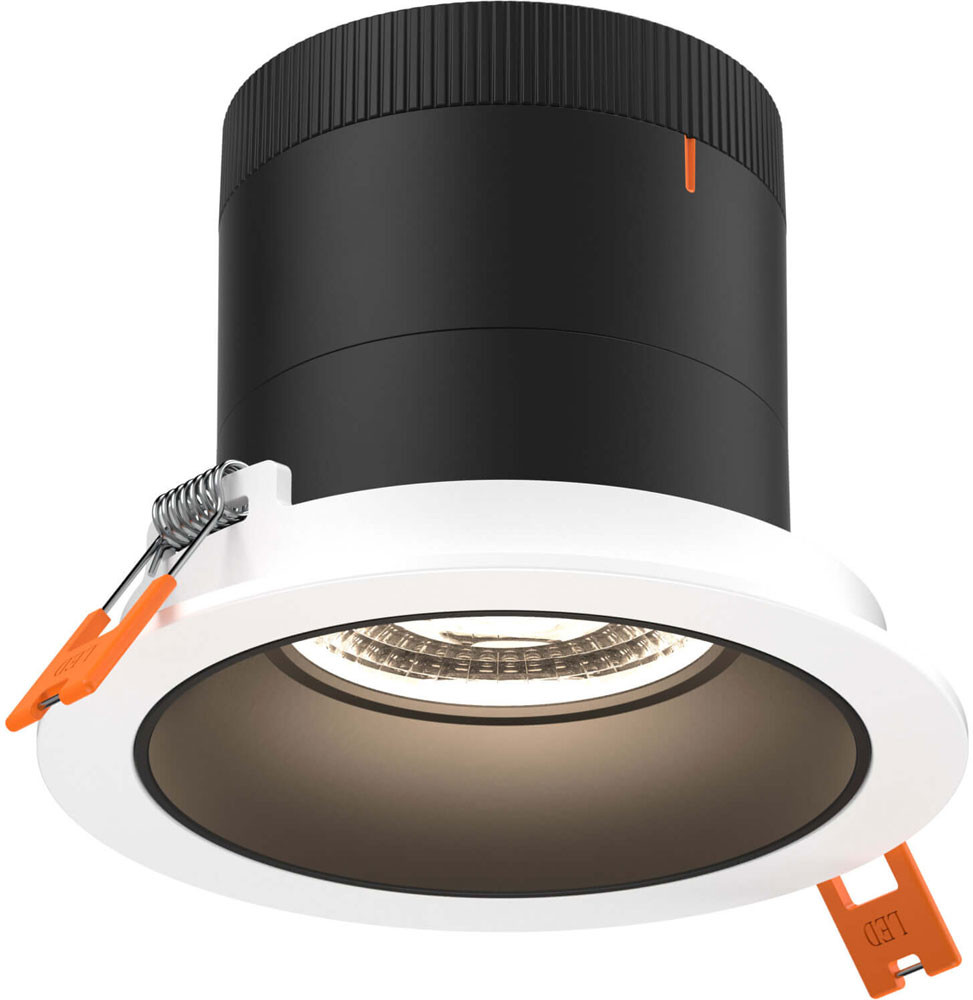 DALS Lighting RC04-CC-XX-SLBK-TL Versa Contemporary Black LED Recessed ...
