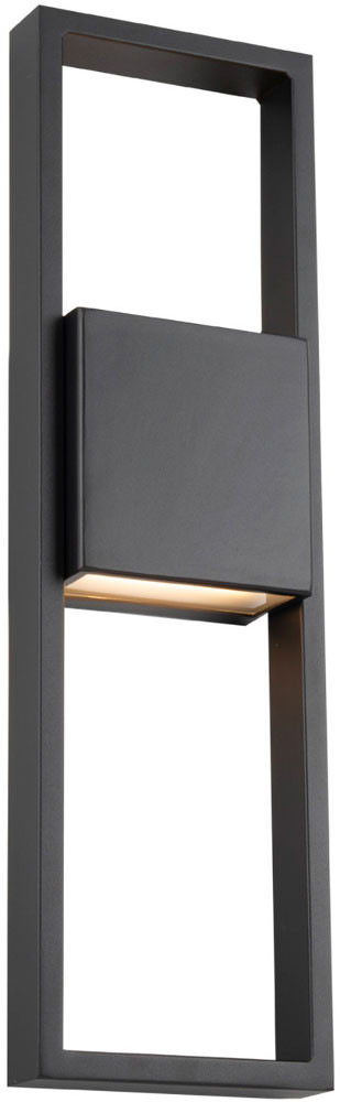 dweLED by WAC WS-W13918-BK Archetype Modern Black LED Outdoor Lighting ...