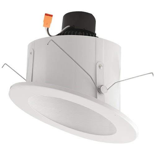Elco EL713CT5B Contemporary Black 15W 6 Inch Sloped Ceiling Baffle LED ...