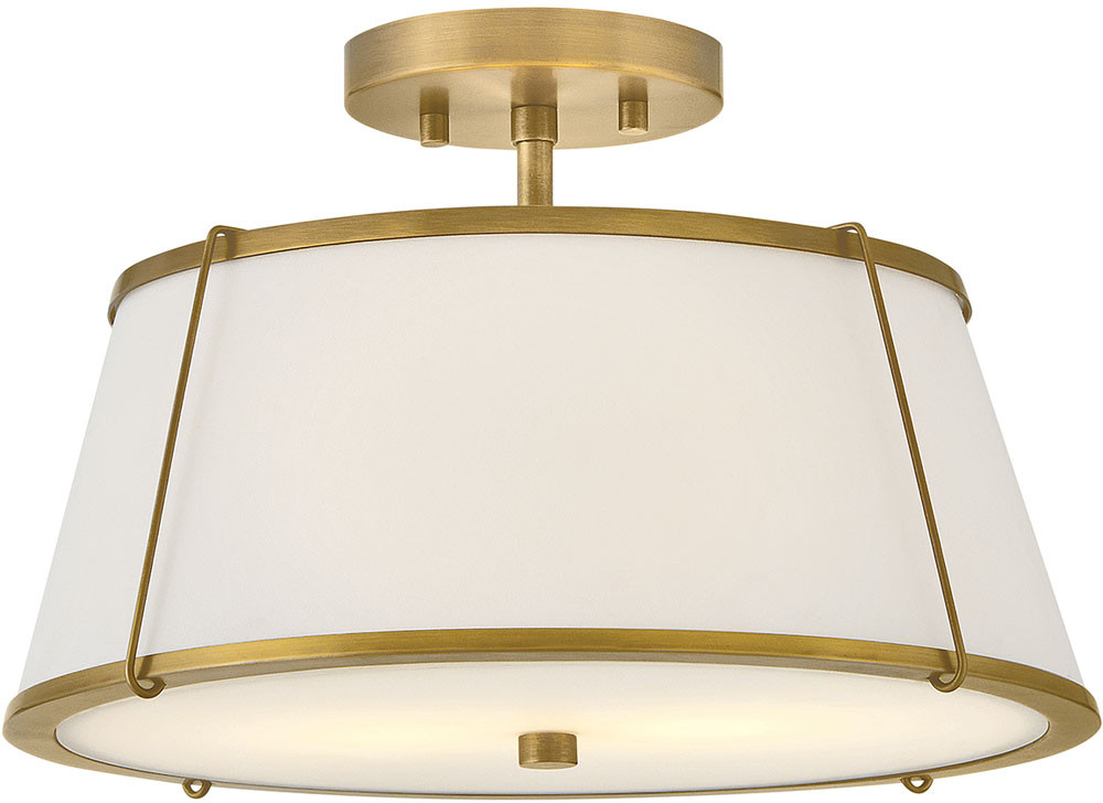 Hinkley 4895LDB-OW Clarke Lacquered Dark Brass LED 24.5" Hanging Light ...