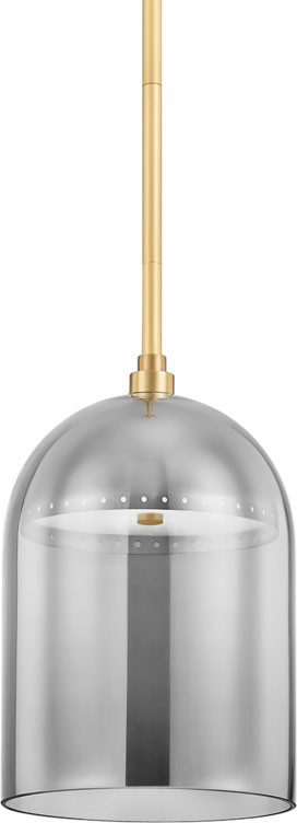 Hudson Valley 9017-AGB Moore Modern Aged Brass LED Drop Lighting ...