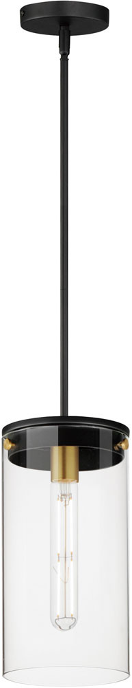Maxim 12403CLBKSBR Pinn Modern Black / Satin Brass 3-Light Vanity Light ...