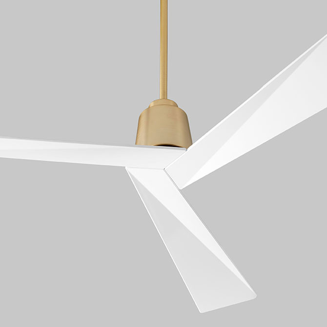 Oxygen 3-113-640 Dynamo Modern Aged Brass and White Ceiling Fan - OXY-3 ...