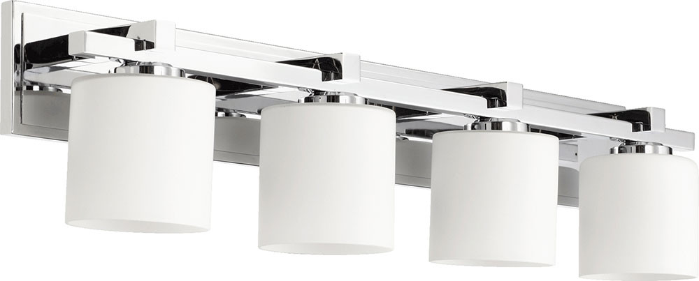 Quorum 5369-3-14 Craftsman Chrome 3-Light Bathroom Lighting - QRM-5369-3-14