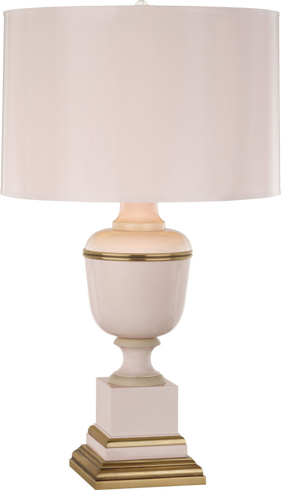 Robert Abbey 2505 Annika Red Lacquered Paint and Natural Brass with ...