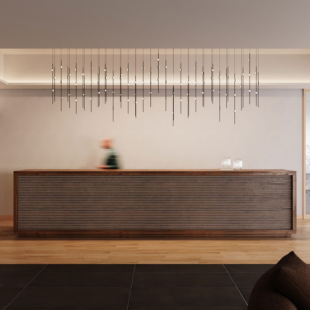 Sonneman 2016.13C Constellation Modern Satin Nickel LED 36" Multi ...