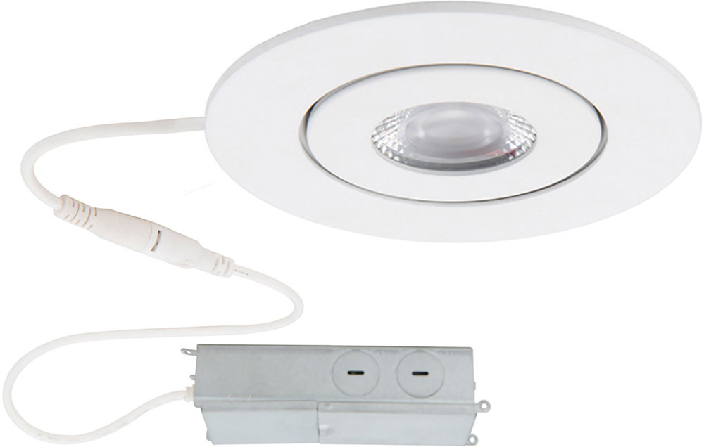 WAC Lighting R2ESAR-W930-WT Lotos Contemporary White LED Recessed ...