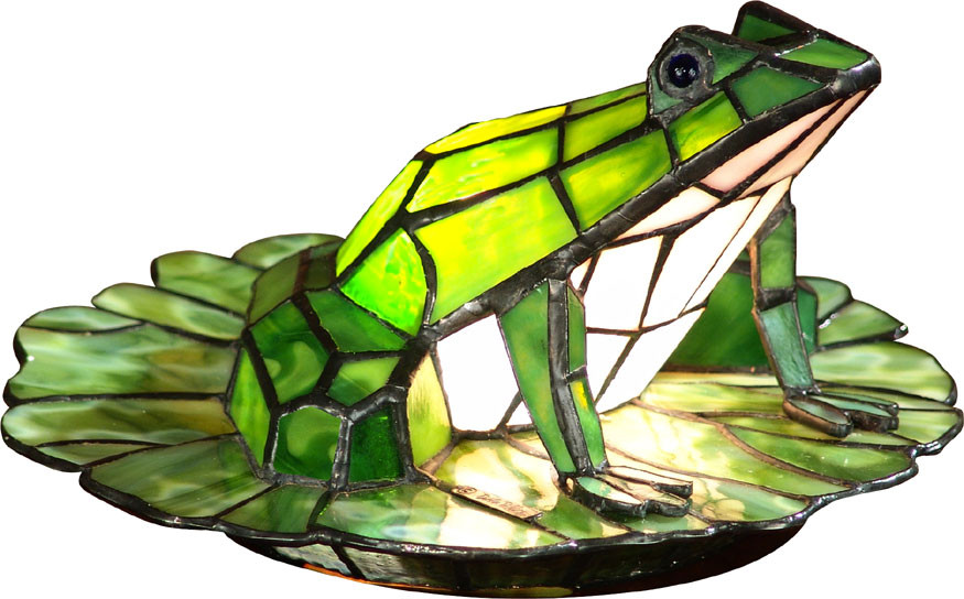 Dale Tiffany TA101231 Frog Lily Pad Tiffany Accent Table Top Lamp - DAL ...