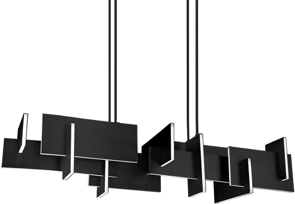 Modern Forms PD-79058-BK Amari Contemporary Black LED Kitchen Island ...